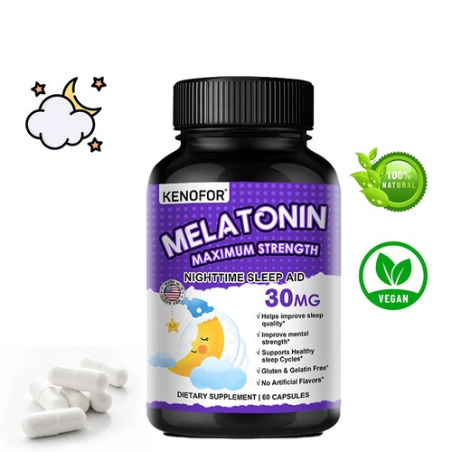 Easy-to-swallow sleep capsules - Nighttime sleep aid for longer, better ...