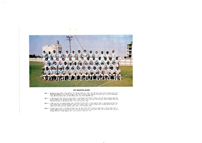 VINTAGE ORIGINAL 1973 HOUSTON OILERS 5x7 TEAM PHOTO PASTORINI MATUSZAK ...