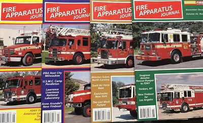 FIRE APPARATUS JOURNAL MAGAZINE - 2003 - 4 issues M-J, J-A, S-O & N-D ...