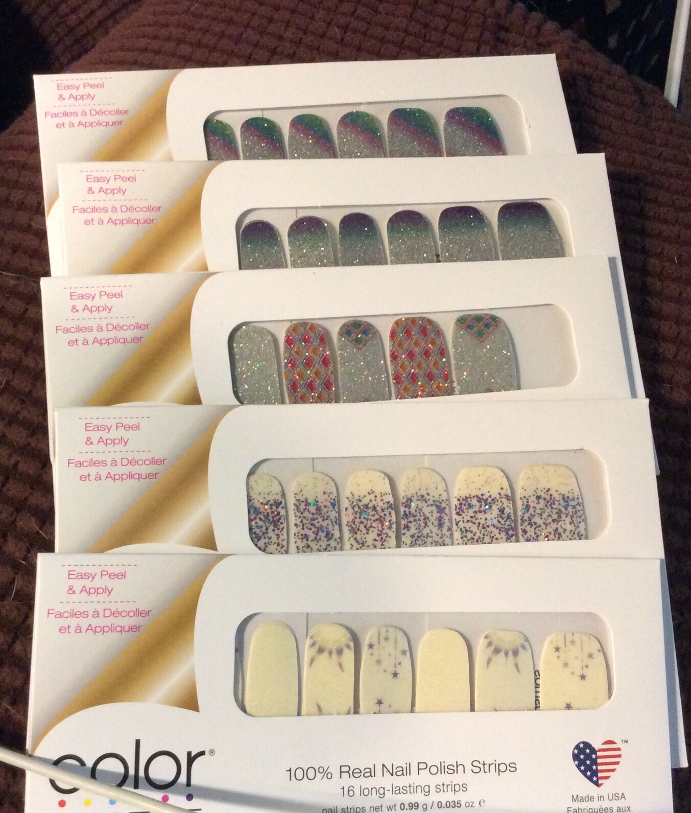 COLOR STREET NAILS STRIPS MIXED COLLECTION -LOT OF 5 NEW UNOPENED | eBay