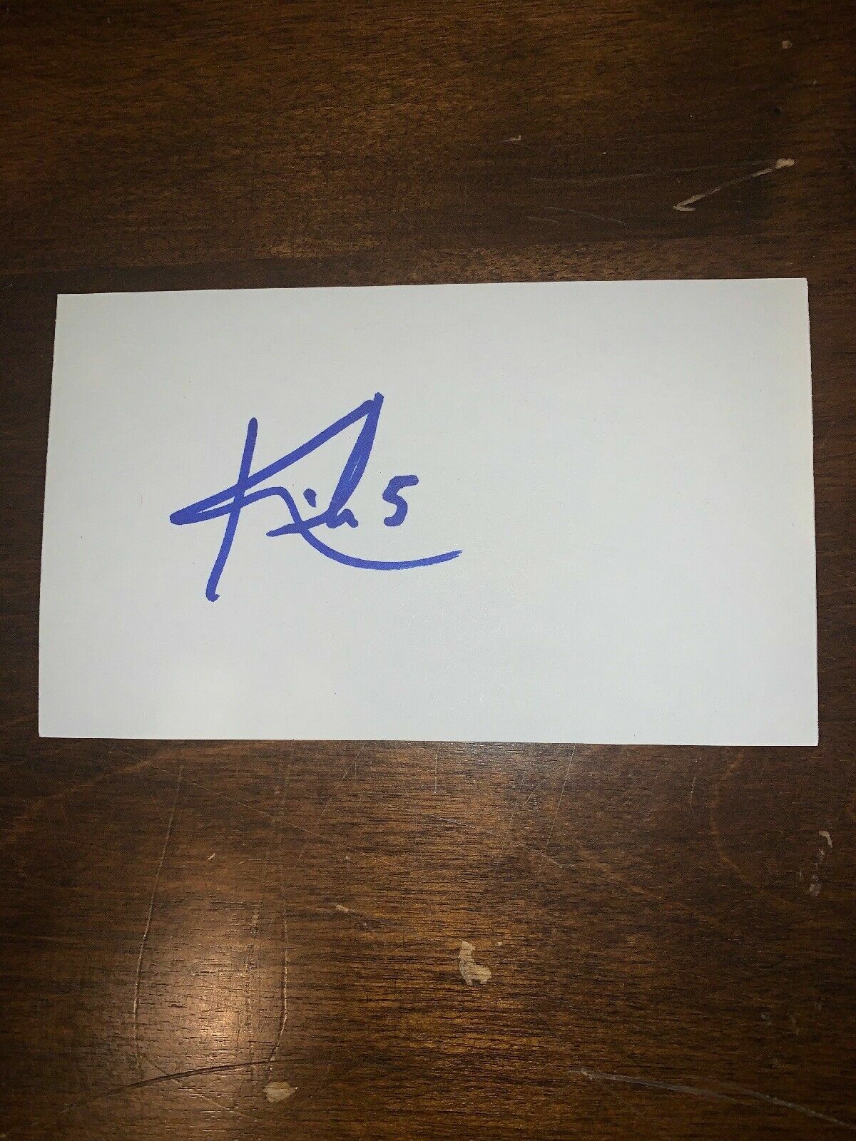 QUAVAS KIRK - SOCCER - AUTOGRAPH SIGNED - INDEX CARD -AUTHENTIC - C1003 ...