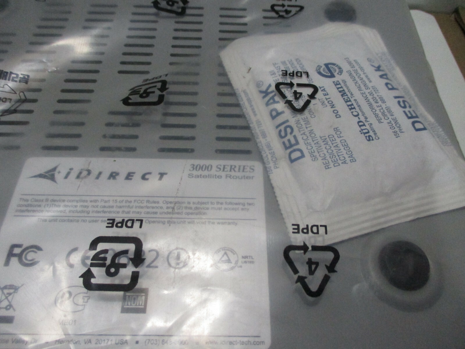 IDirect Infinity 3000 model:3100 Satellite Router 9130-0063-0018 rev:b ...