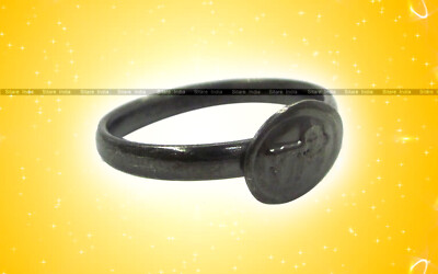 3mm Shani Iron Ring Solid Nice Astrology Saturn Band Mens Womens Unisex ...