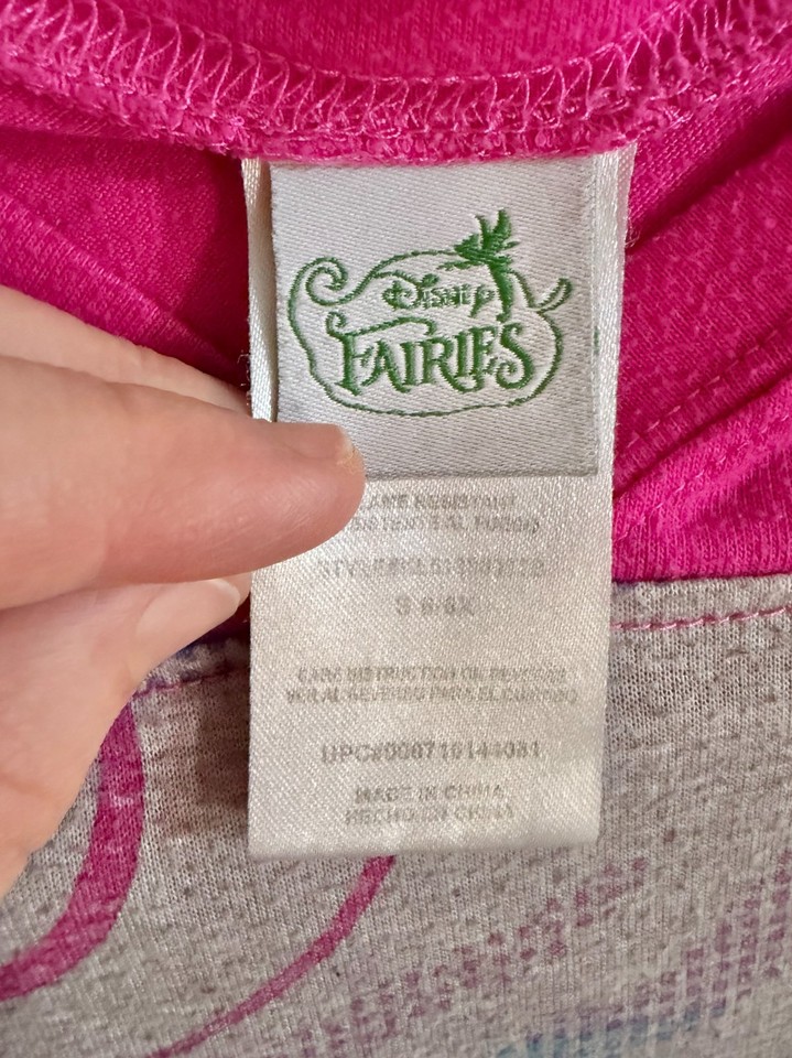 Disney Fairies Tinker Bell Girls 6 Nightgown Pink | eBay