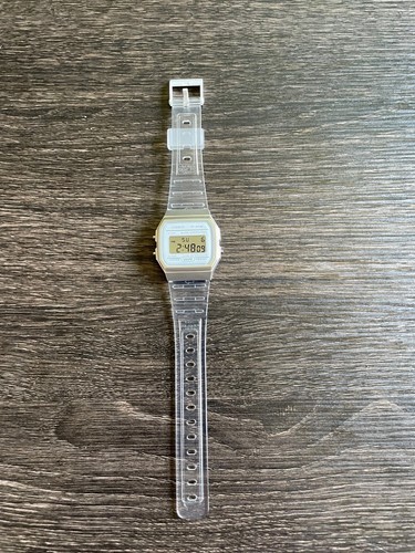 Casio F-91W Chronograph Retro Collection Unisex Digital Watch White ...