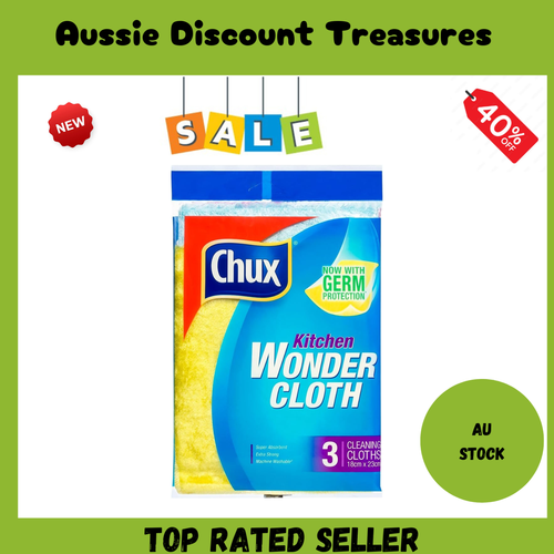 Chux Kitchen Wonder Cloth Super Absorbent Strong and Machine Washable ...