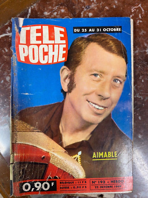 REVUE LIVRE TÉLÉ POCHE 1969 N° 193 AIMABLE ACCORDÉON PAS DISQUE VINYLE ...