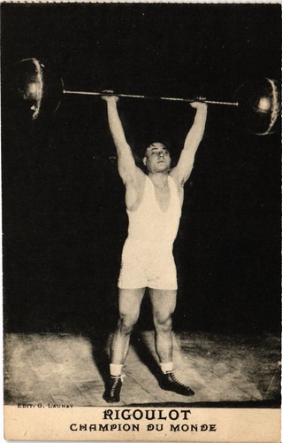 PC RIGOULOT WORLD CHAMPION WEIGHT LIFTING SPORTS (a37124) | eBay UK