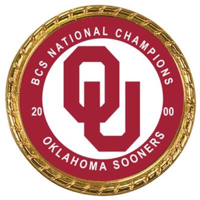 Tribute Coin Oklahoma Sooners 2000 2001 Football BCS National Champions ...