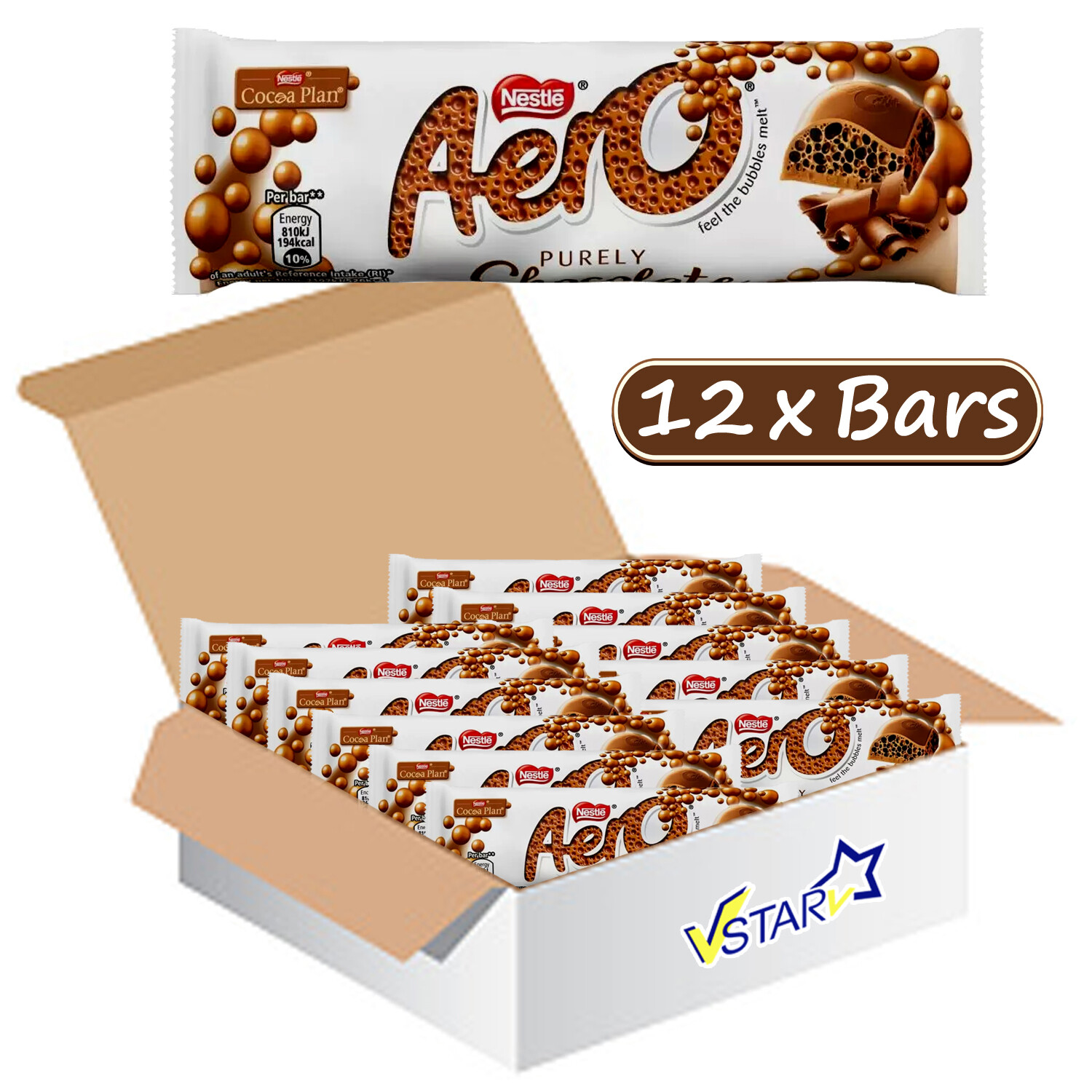 HALF BOX of Chocolate Bars - Aero Cadbury Kit Kat Mars Snickers Reese’s ...