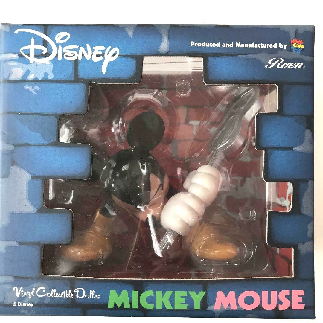 MEDICOM TOY x ROEN Mickey Mouse guitar crash Disney figure JAPAN New H ...