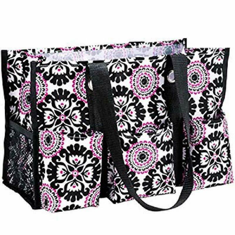 Thirty One Organizing Utility tote 31 gift shoulder mummy bag Pink Pop ...