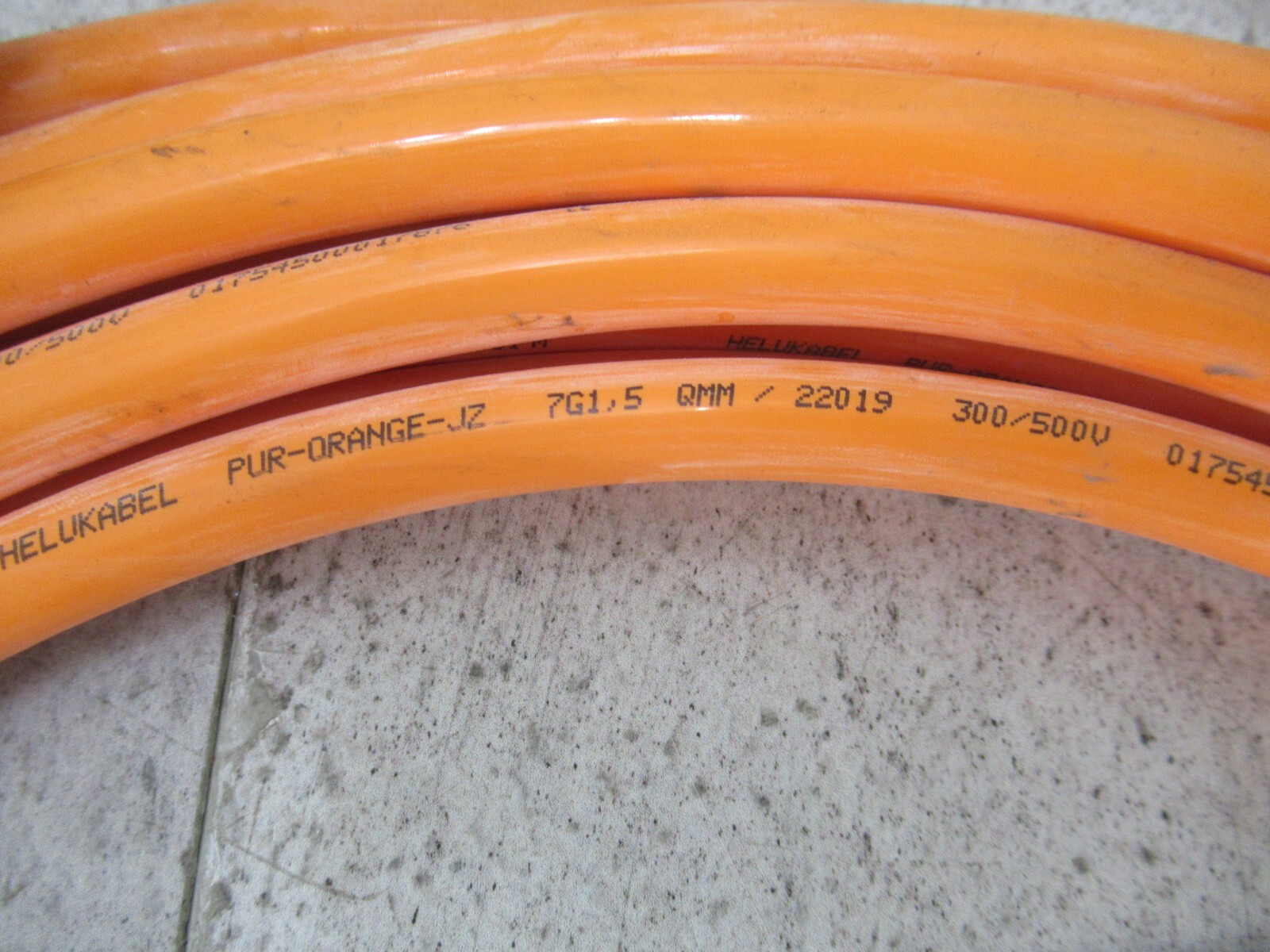 Helukabel PUR Orange JZ 7G1,5 qmm Steuerkabel 10 meter mit Stecker M22 ...