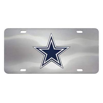 NFL 24531 Dallas Cowboys Stainless Steel Front License Plate 6"x12" | eBay