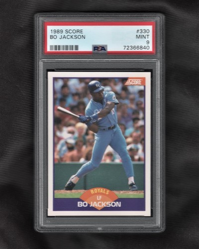 1989 Score #330 BO JACKSON Kansas City Royals 💥 Fresh Slab 6/6/23 💥 PSA ...