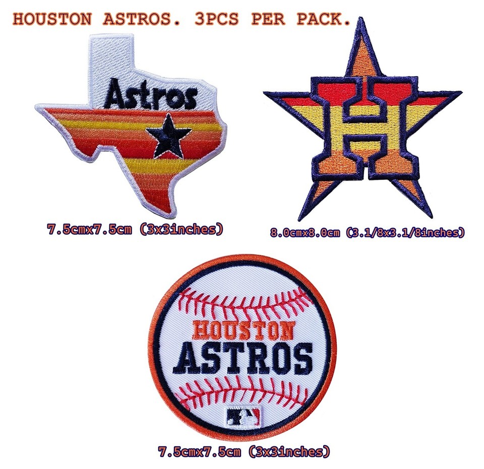 HOUSTON ASTROS BASEBALL Patches Iron,Sew on(Select options) Thai by ...