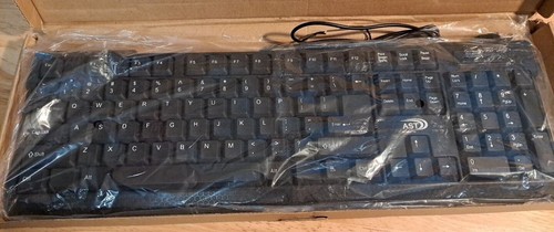 NEW IN BOX Black AST Kin-16 Home Office Wired USB Keyboard | eBay