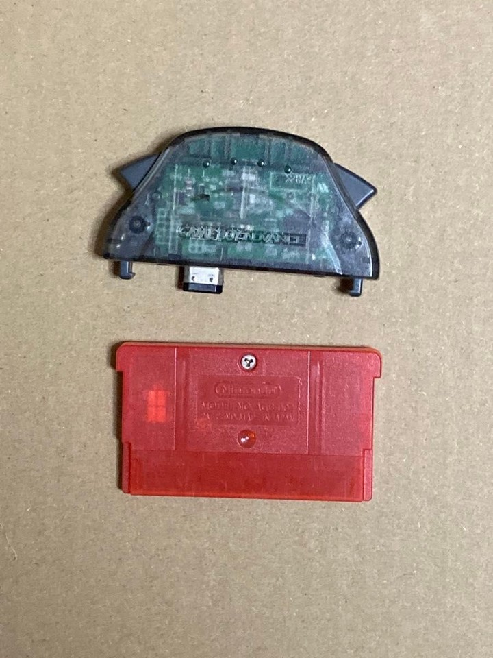 Nintendo Game Boy Advance Pokemon FireRed with Wireless Adapter ...
