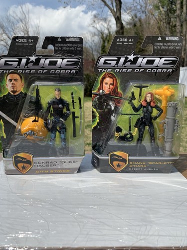 GI Joe The Rise of Cobra Scarlet & Duke Action Figures - NIP | eBay