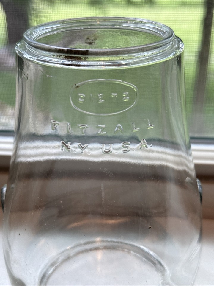 Dietz Clear Fitzall LOC-NOB Clear Glass Lantern Globe Reg'd in USA | eBay