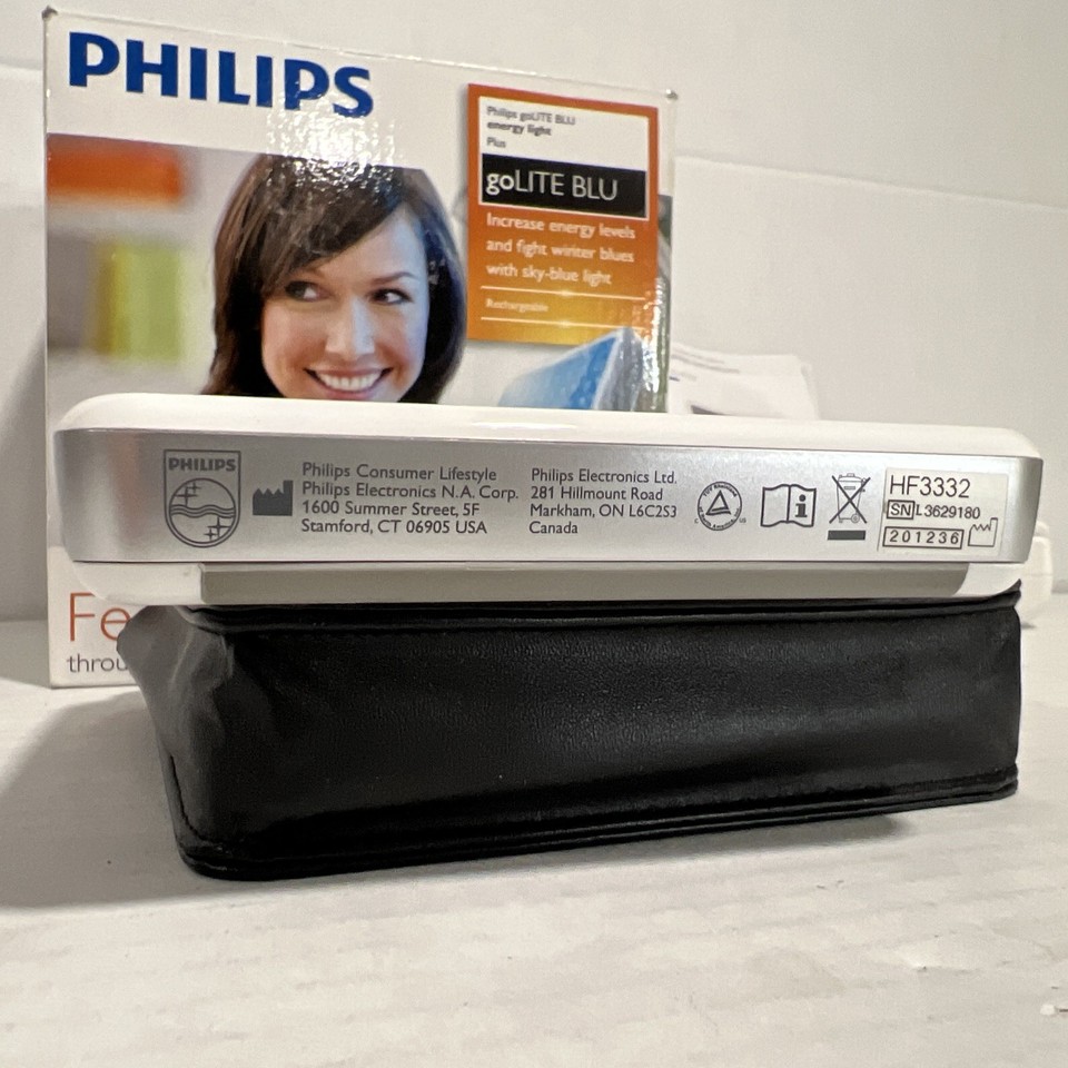 Philips goLITE BLU Energy Light Blue Therapy LED Lamp ~ HF3332 ~ CLEAN ...