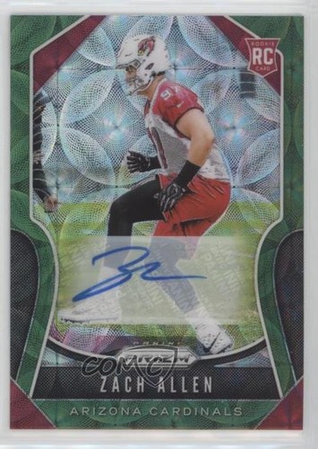 2019 Panini Prizm Rookies Green Scope /75 Zach Allen #389 Rookie Auto ...