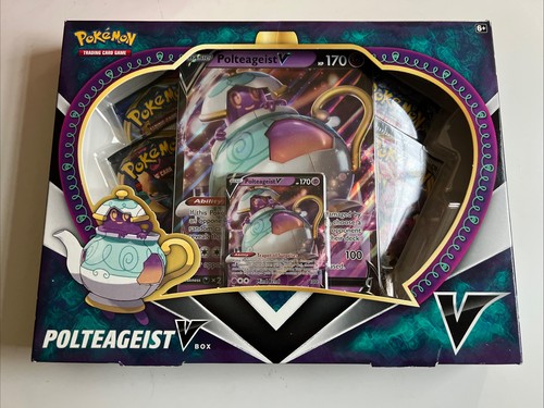 Pokemon TCG Polteageist V Box 4 Booster Packs Rebel Clash Promo Card ...