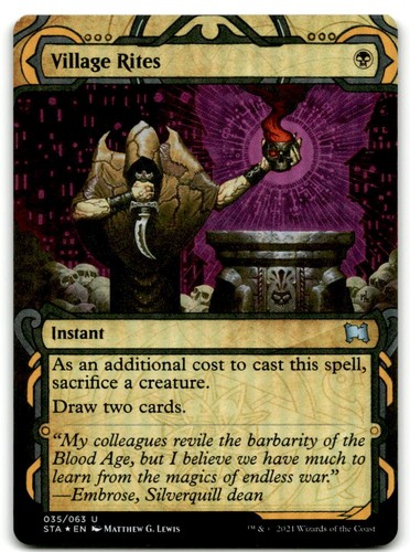 MtG Strixhaven: Mystical Archives Village Rites #35 UC NM | eBay