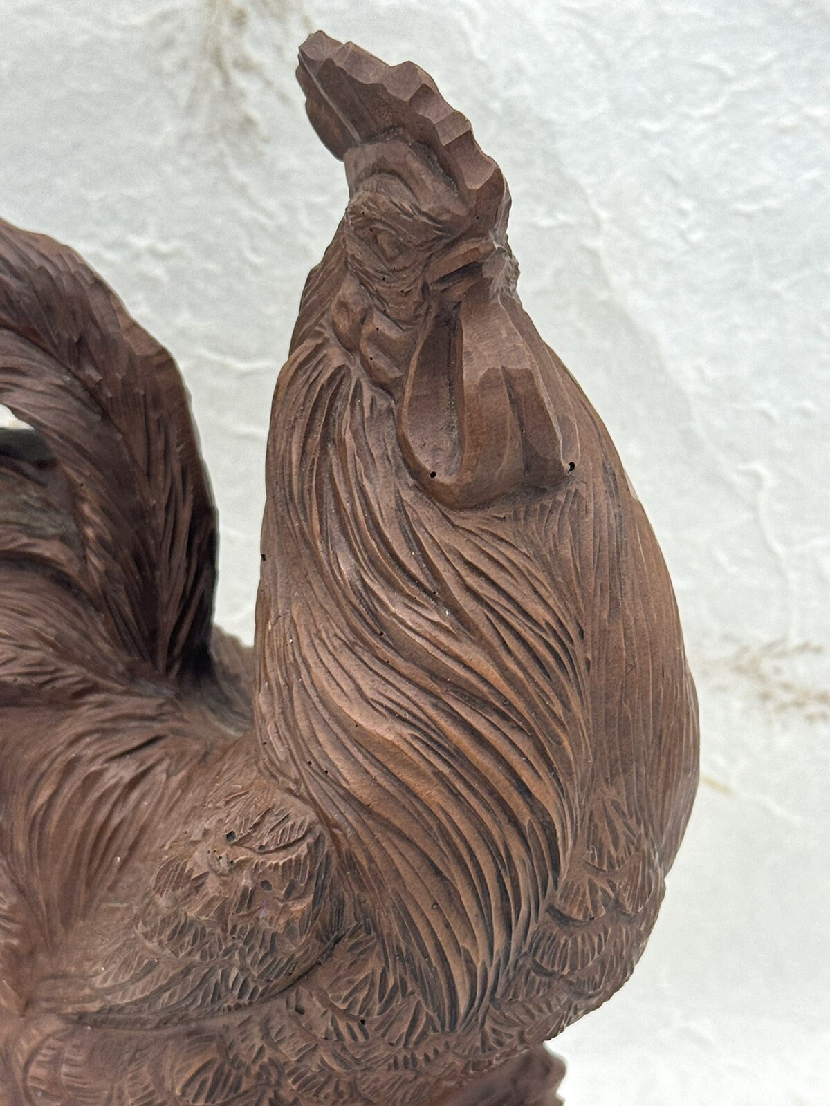 Red Mill Rooster Pecan Shell Sculpture / Wooden Rooster Figurine 7 ...