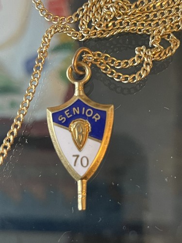 Vintage High School Senior Key Charm Pendant And Necklace | eBay