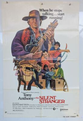 Western SILENT STRANGER Original 1sh Movie Poster Tony Anthony Lloyd ...