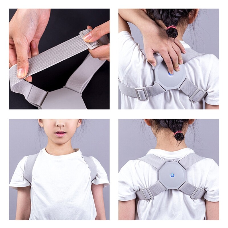 Electric Posture Corrector Belt Adjustable Support Vibration Alert | eBay