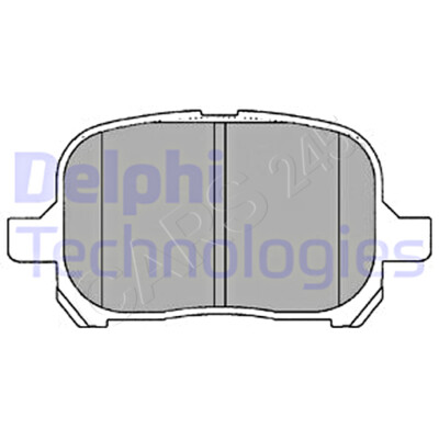 DELPHI Disc Brake Pad Set For TOYOTA Camry Estate Previa 96-05 04465 ...