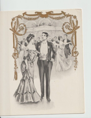 Vintage Ball Invitation Vintage Green Silk Masquerade Ball Invitation