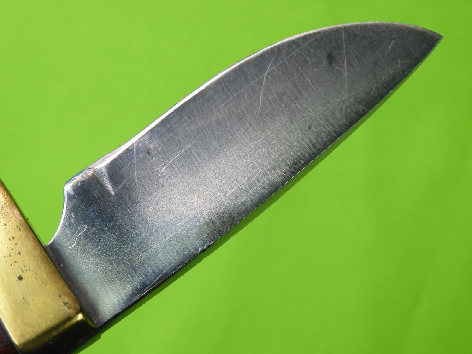 RARE Vintage US Olsen OK Deer Pewter Inlay Hunting Knife w/ Sheath | eBay