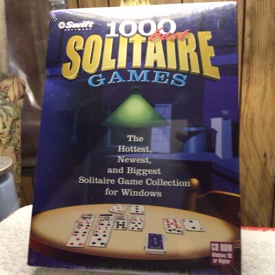 Swift Software 1000 Best Solitaire Games - PC CD-ROM Big Box - New ...