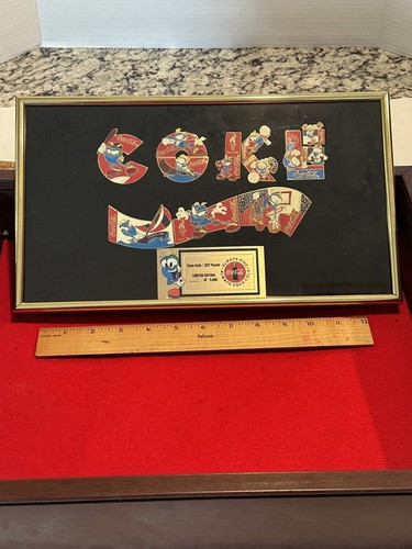 Rare Framed 1996 Olympics Atlanta Coca Cola Izzy Puzzle Atlanta Pin Set ...