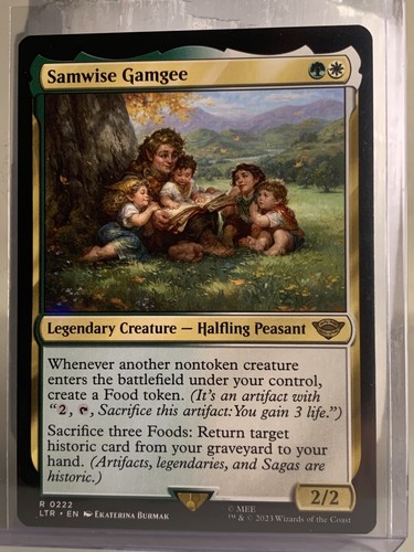 MTG Samwise Gamgee #222 Lord of the Rings Tales of Middle-Earth Rare NM ...