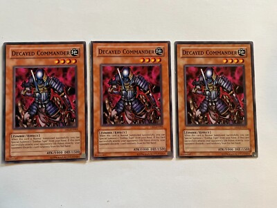 3X Decayed Commander - DR1-EN065 3 x3 Yugioh Yu Gi Oh! Playset | eBay