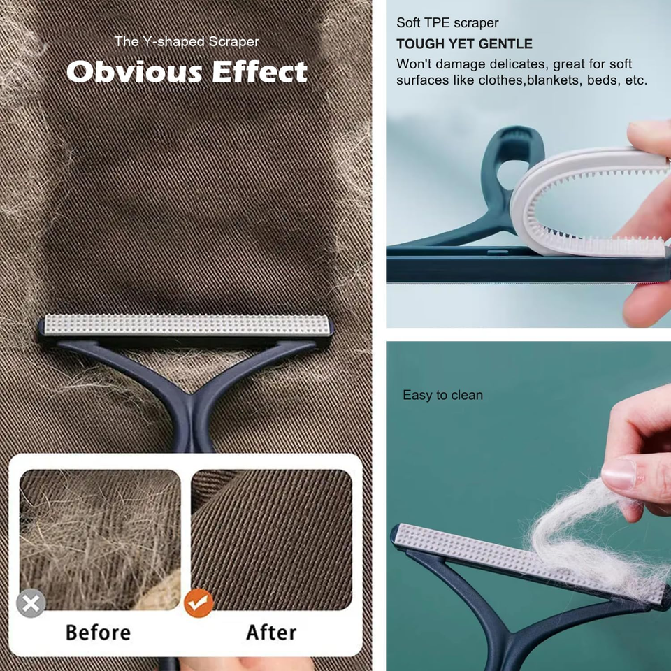 Pet Hair Remover 3-Pack, Dog Cat Hair Remover, Lint Shaver Cleaner Pro ...