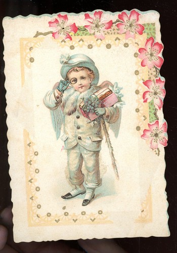 Pretty card-1908-from teacher, May Hall to Student, Lawrence Nachazel ...