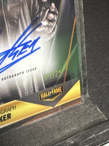 2025 Topps Chrome WWE Undertaker Hall Of Fame Orange On Card Autograph ...