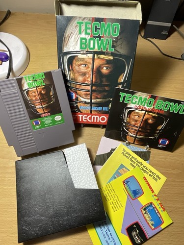 Tecmo Bowl (Nintendo, Nes) W/ Box&Manual, Cleaned&Polished, Works Great ...