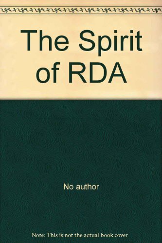 THE SPIRIT OF RDA By NO AUTHOR | eBay