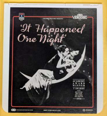 IT HAPPENED ONE NIGHT CED Disc Capacitance Electronic VideoDisc GABLE ...