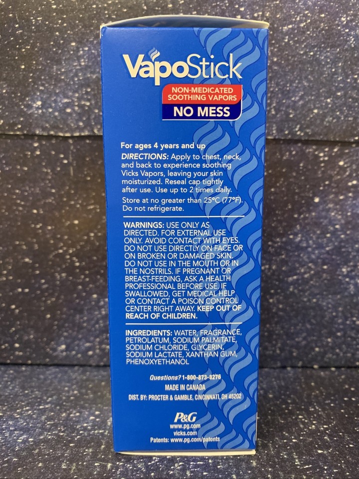 Vicks VapoStick Solid Balm 1.25 oz Vapo Stick 323900043435 | eBay