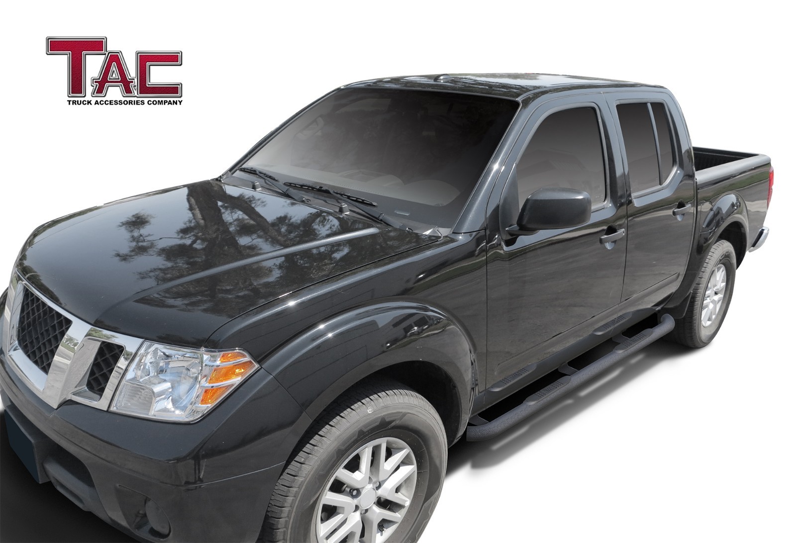 For 2005-2025 Nissan Frontier Crew Cab 3" Texture Side Step Rails ...