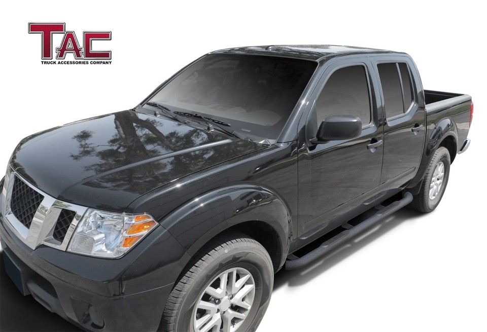 For 2005-2025 Nissan Frontier Crew Cab 3" Texture Side Step Rails ...