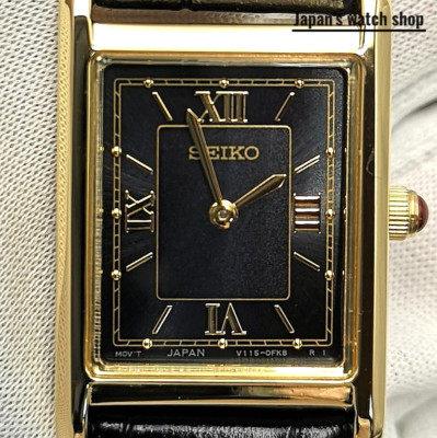 SEIKO SELECTION Nano Universe STPR070 Black Gold Solar Women's Watch ...