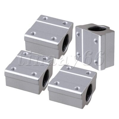 4PCS SCS8UU 8mm CNC Router Linear Rail Support Guide Shaft Ball Bearing ...